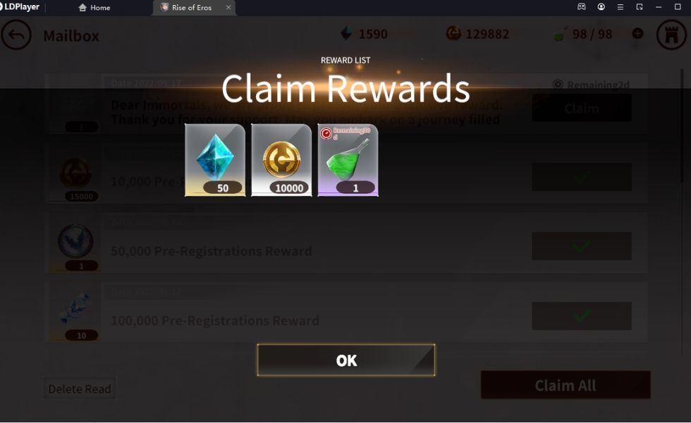 Code Rise of Eros mới cập nhật tháng 12/2025 nhận quà tặng miễn phí